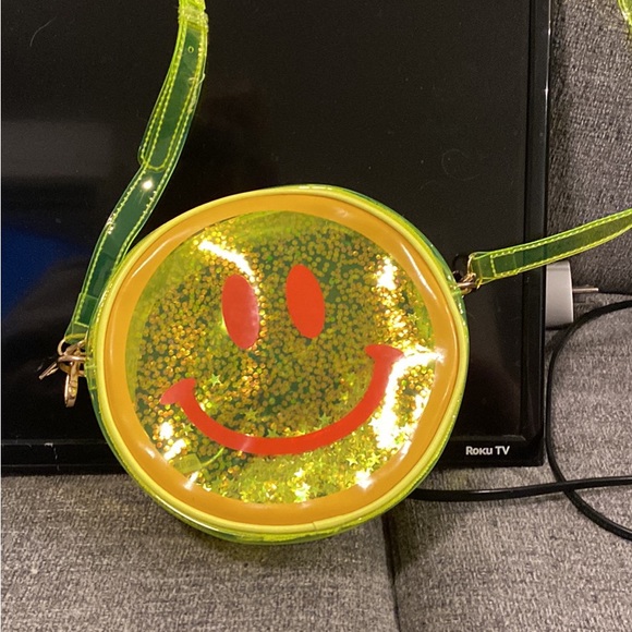 Bags | Yellow Smiley Face Crossbody Clear Purse | Poshmark